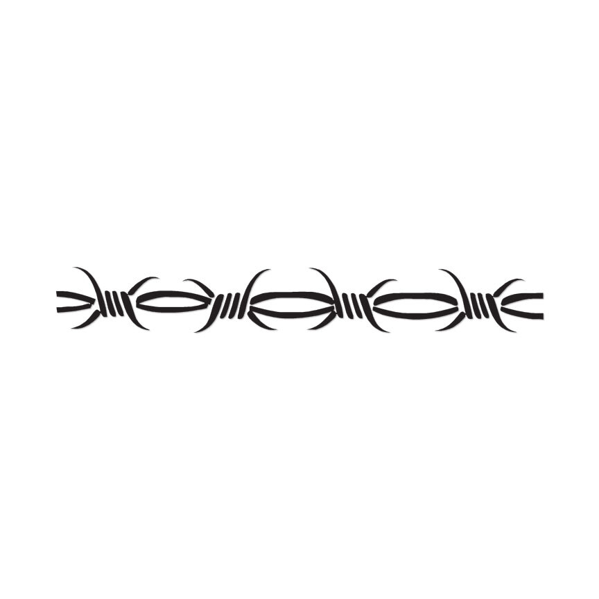 Barbed Wire Barb Tribal - Decal Sticker - Multiple Colors & Sizes ...