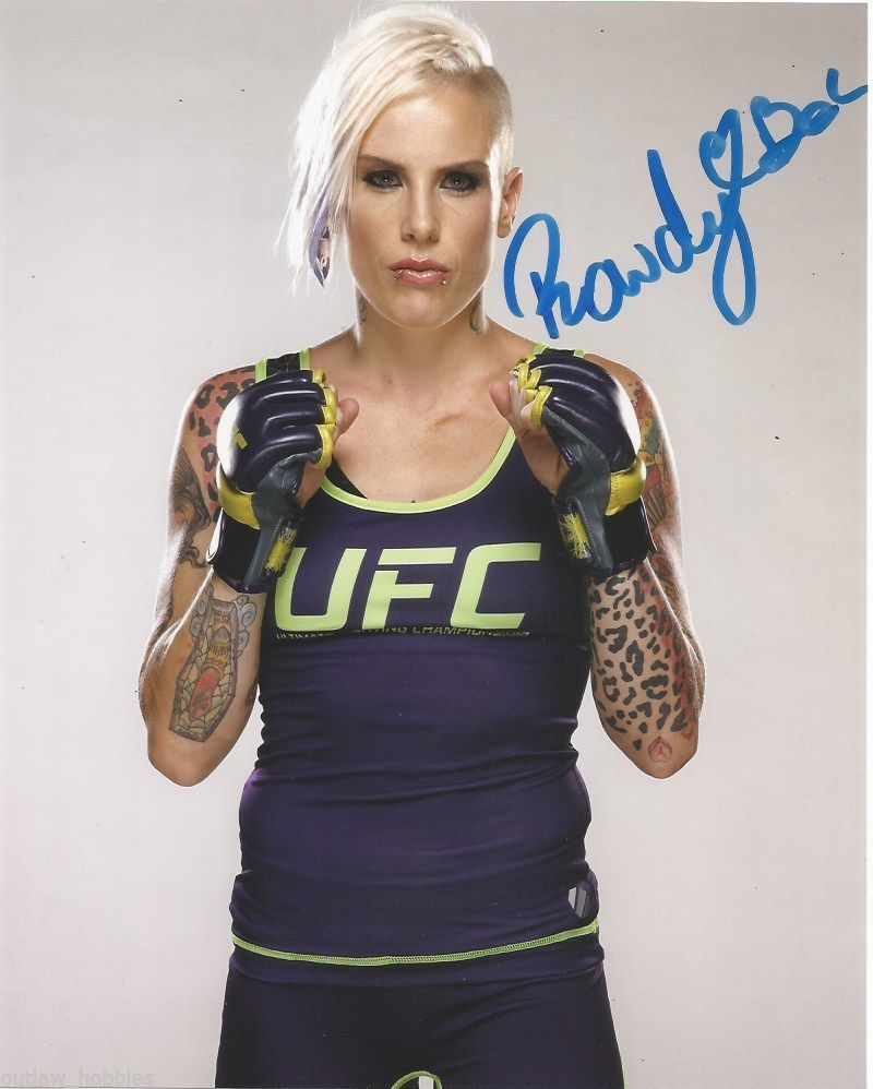 UFC Ultimate Fighting Rowdy Bec Rawlings Autographed Signed 8x10 Photo ...