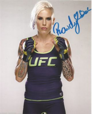 UFC Ultimate Fighting Rowdy Bec Rawlings Autographed Signed 8x10 Photo ...