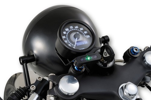 Halter DAYTONA cafe racer Velona 60 mm und Micro Tacho Drehzahl ...