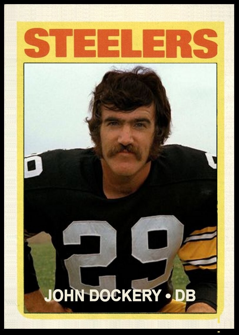 John Dockery Pittsburgh Steelers 1972 Style Custom Football Art Card | eBay