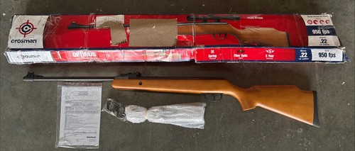 Crosman Optimus Break Barrel .22 Air Rifle w/ 4x32 Scope - Brown ...