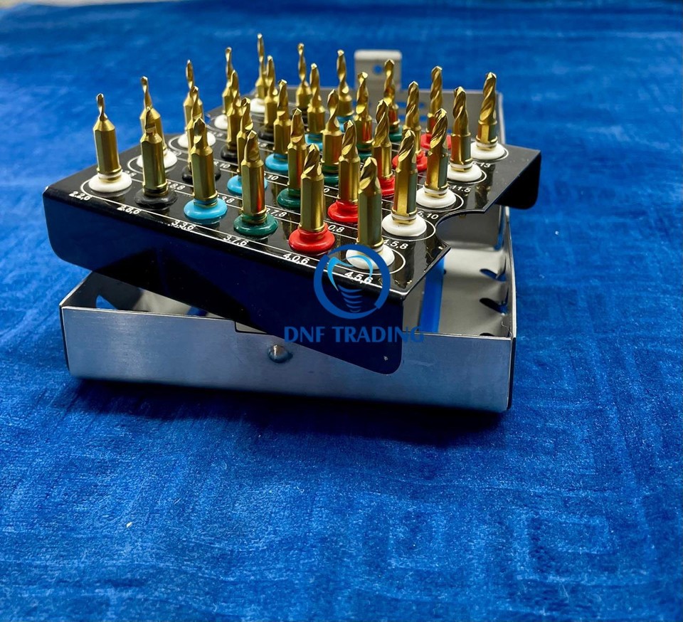 Dental Conical Stopper Drill Kit 30 PCS Implantology Conical kit in ...