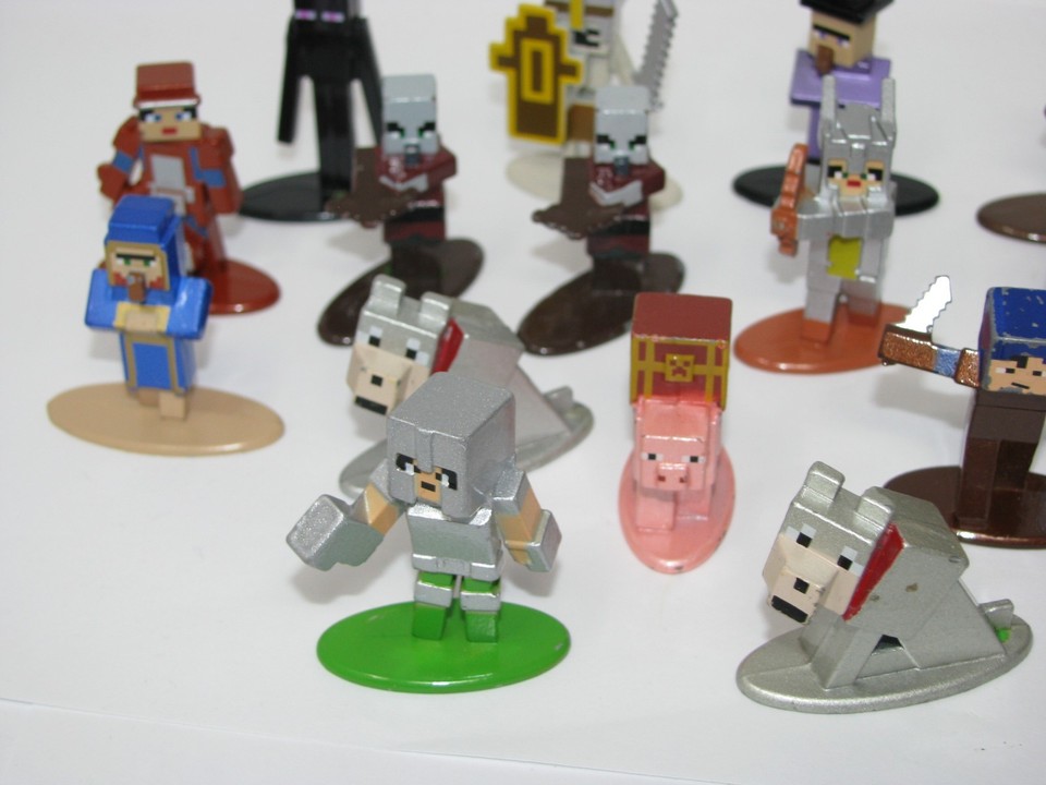 Jada Minecraft Nano Metalfigs Lot 17 Mini-Figures Die Cast Metal | eBay