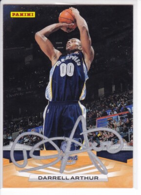 DARRELL ARTHUR SIGNED 2009-10 PANINI BASKETBALL NO.175 CARD AUTOGRAPH ...