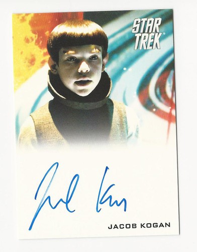Jacob Kogan as Young Spock Rittenhouse STAR TREK XI Movie Autograph ...