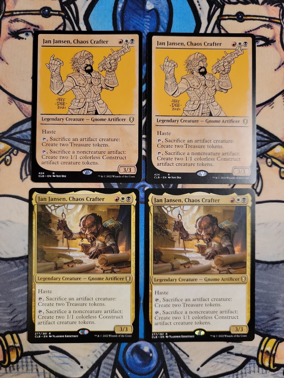 4x Jan Jansen, Chaos Crafter (2 are Showcase) - NM/M CLB MTG Magic | eBay