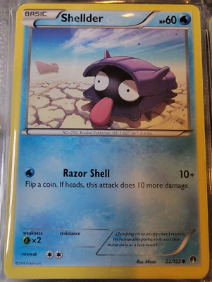 Shellder # 22/122 XY: Breakpoint Set Pokemon Trading Cards TCG Game NM ...