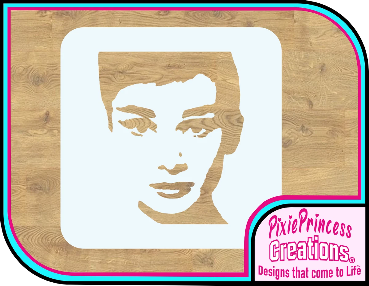 Girl Face Stencil
