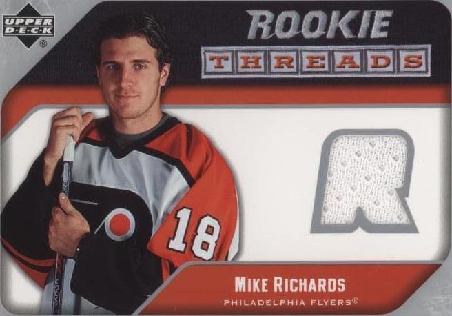 2005-06 Upper Deck - Rookie Threads Mike Richards #RT-MR (MEM, RC) for ...