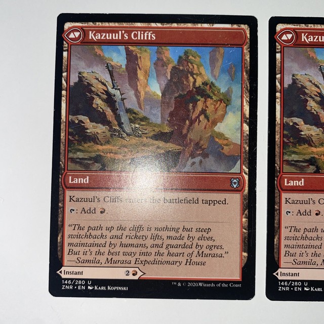 MTG Kazuul's Fury // Kazuul's Cliffs Zendikar Rising 146/280 Regular ...