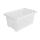 13L Clear Plastic Storage Boxes Lids Stackable UK Made Box Home Office ...