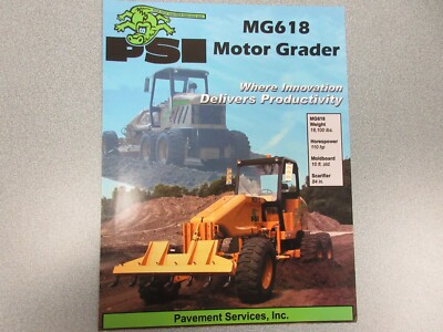 PSI MG618 Articulated Motor Grader Sales Sheet | eBay