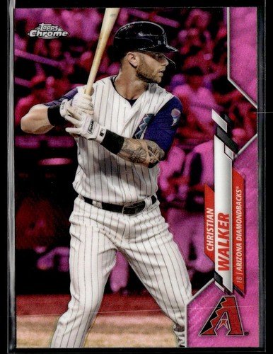2020 Topps Chrome #27 Christian Walker Pink Refractor Baseball Card ...