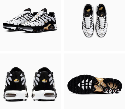 Size 9 - Nike Air Max Plus White Metallic Gold for sale online | eBay