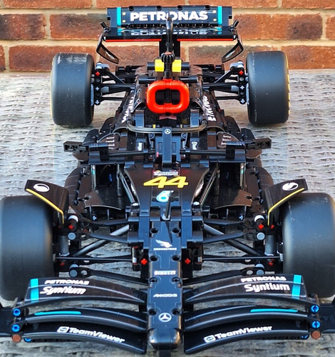 LEGO Mercedes W14 F1 42171 Lewis Hamilton LH44 Yellow Details Custom ...