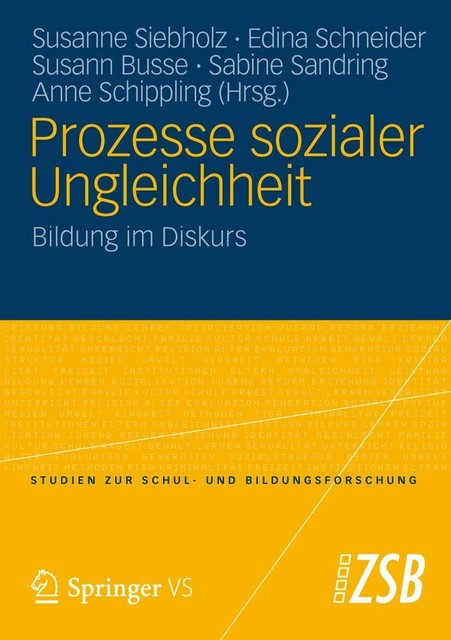 Prozesse Sozialer Ungleichheit von Sabine Sandring Edina Schneider Anne ...