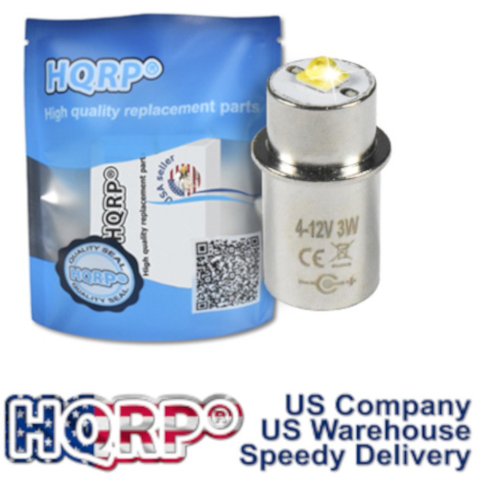 HQRP LED Upgrade Bulb for Maglite 3D 4D 5D 6D 3C 4C 5C 6C 3 4 5 6 D/C ...