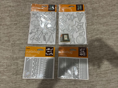 Cricut Cuttlebug Cut & Emboss Die Lot Of 4 | eBay