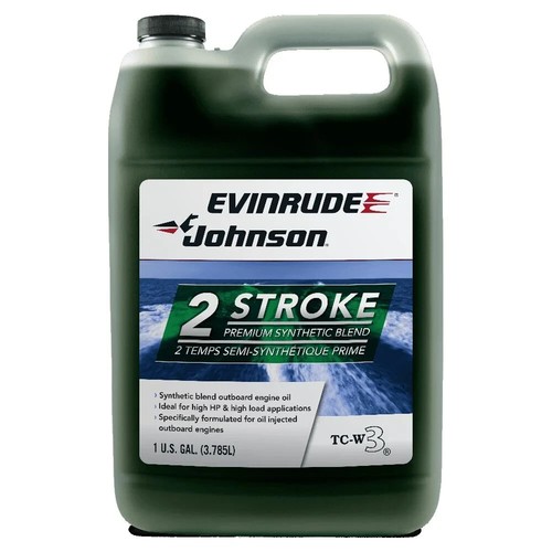 Evinrude Johnson 2-Stroke Outboard Oil TC-W3 Synthetic Blend – 1 Gallon ...