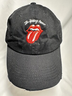 The Rolling Stones Official Black Baseball Cap Hat Strapback Limited | eBay