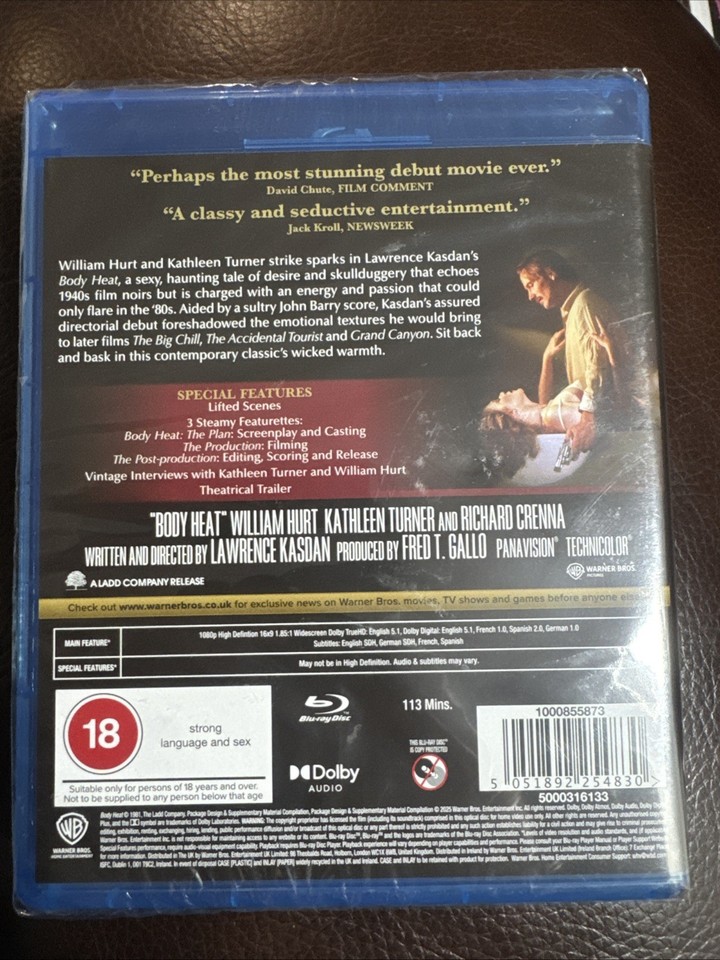 BODY HEAT (1981) SPECIAL EDITION BLU RAY ALL REGIONS | eBay UK