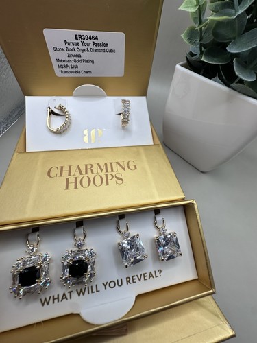 Bomb Party Pursue Your Passion Charming Hoops Gold Plating | eBay