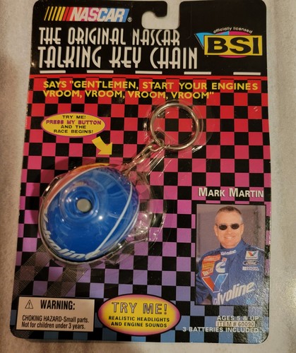 BSI "The Original Nascar Talking Helmet Key Chain Mark Martin Car #6 | eBay