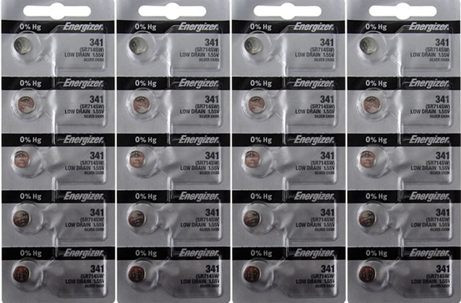 20 pcs 341 Energizer Watch Batteries SR714SW SR714 0% Hg | eBay