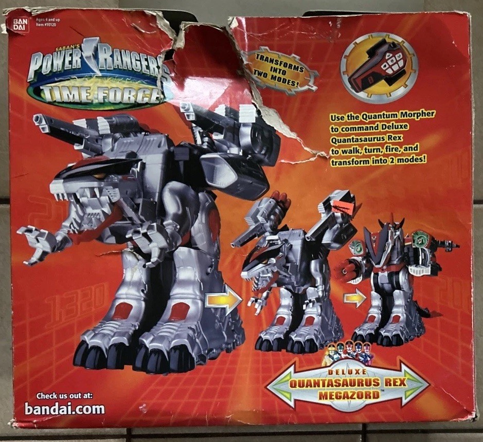 Power Rangers Time Force Deluxe Quantasaurus Rex Megazord 2001 in ...
