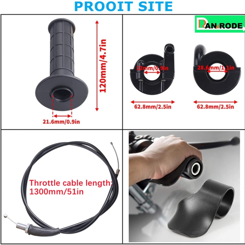 Mini Bike Throttle Assembly Throttle Cable for Coleman 200cc CT200U ...