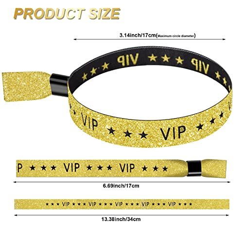 100 Pack VIP Cloth Event Wristband, Solid Color Cloth Wristbands, Color ...