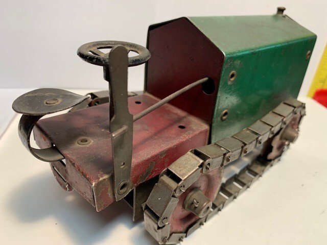 "NICE" WORKING READY-BUILT TOY 1920 + #44 KEY WIND STRUCTO CLETRAC ...