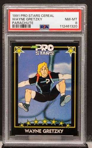 112461320 Wayne Gretzky 1991 Pro Stars Cereal Parachute PSA 8 | eBay