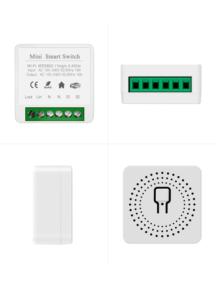 1-3× 16A MINI Wifi Smart Switch Timer Wireless Switches Tuya Alexa ...