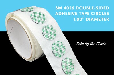 3M 4056 DOUBLE SIDED ADHESIVE CIRCLES, 1.00” DIAMETER, SOLD BY THE CIRCLE | eBay UK