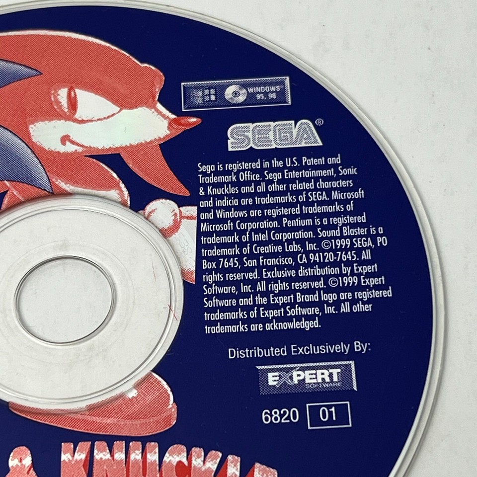 Sonic & Knuckles Collection Windows PC CD-ROM Video Game Disc Only | eBay