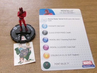 =HeroClix MARVEL CAPTAIN AMERICA Mentallo 010 with card = | eBay Australia