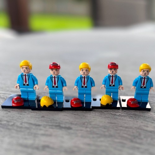 Lot of 5 BRAND NEW President Donald Trump Lego Minifigures With MAGA ...