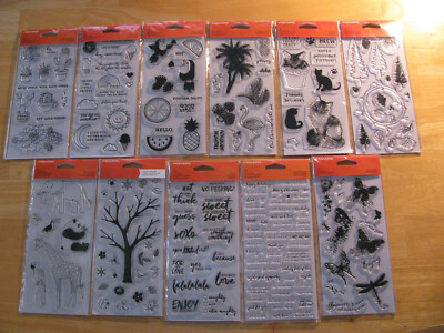 Fiskars Clear Stamp Set U CHOOSE New in Package | eBay