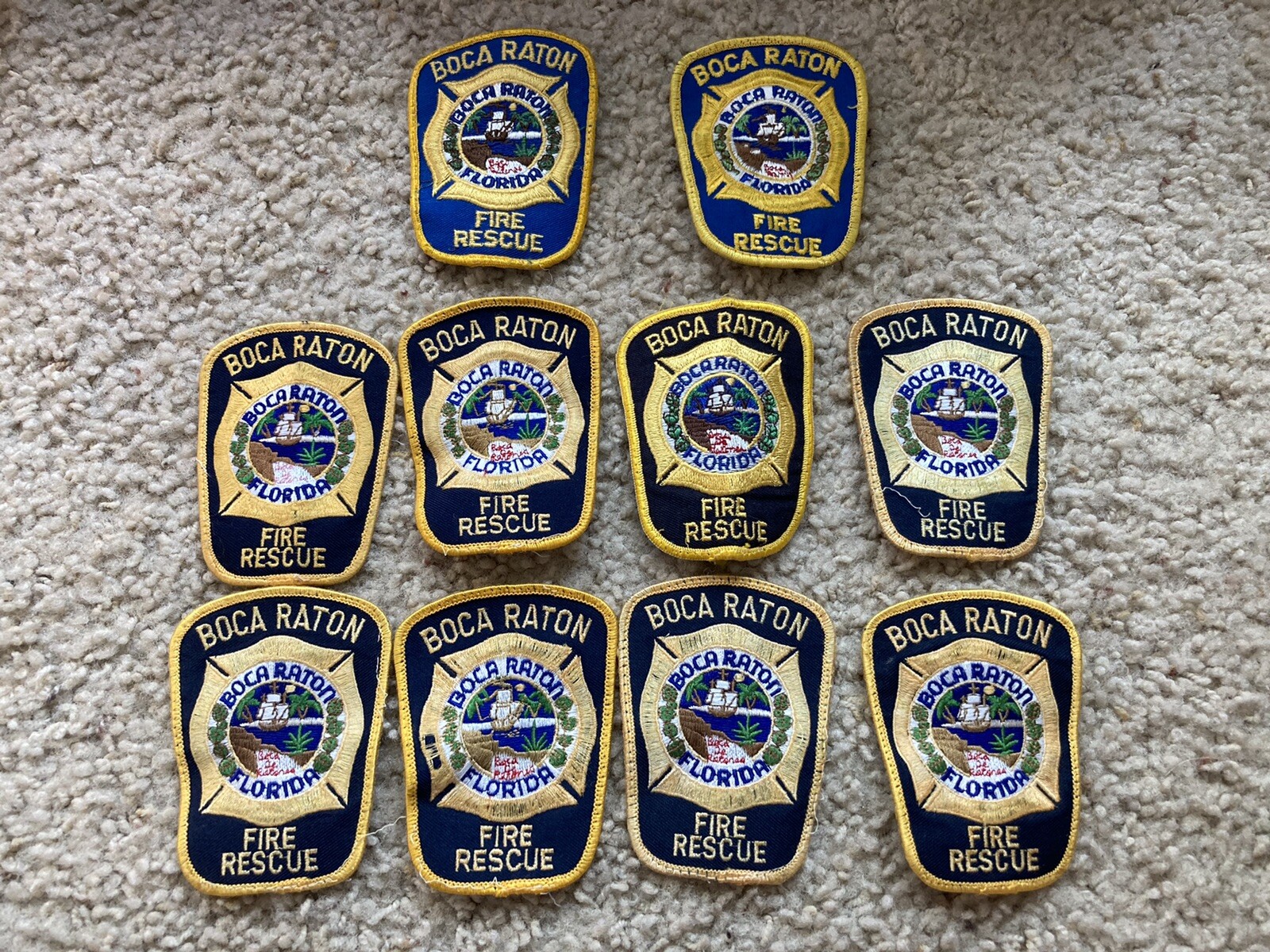 Boca Raton Florida Fire Rescue Patch Lot of 10 | eBay