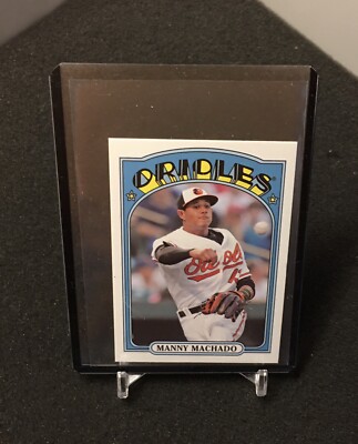 Manny Machado 2013 Topps Archives '72 Mini TM-65 Baltimore Orioles ...