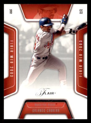 2003 Flair #53 Orlando Cabrera Montreal Expos | eBay