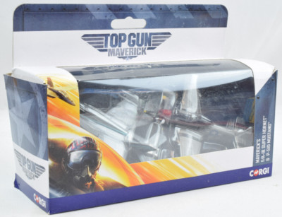 Corgi Top Gun Mavericks F/A-18 Hornet & P-51D Mustang Die-Cast ...