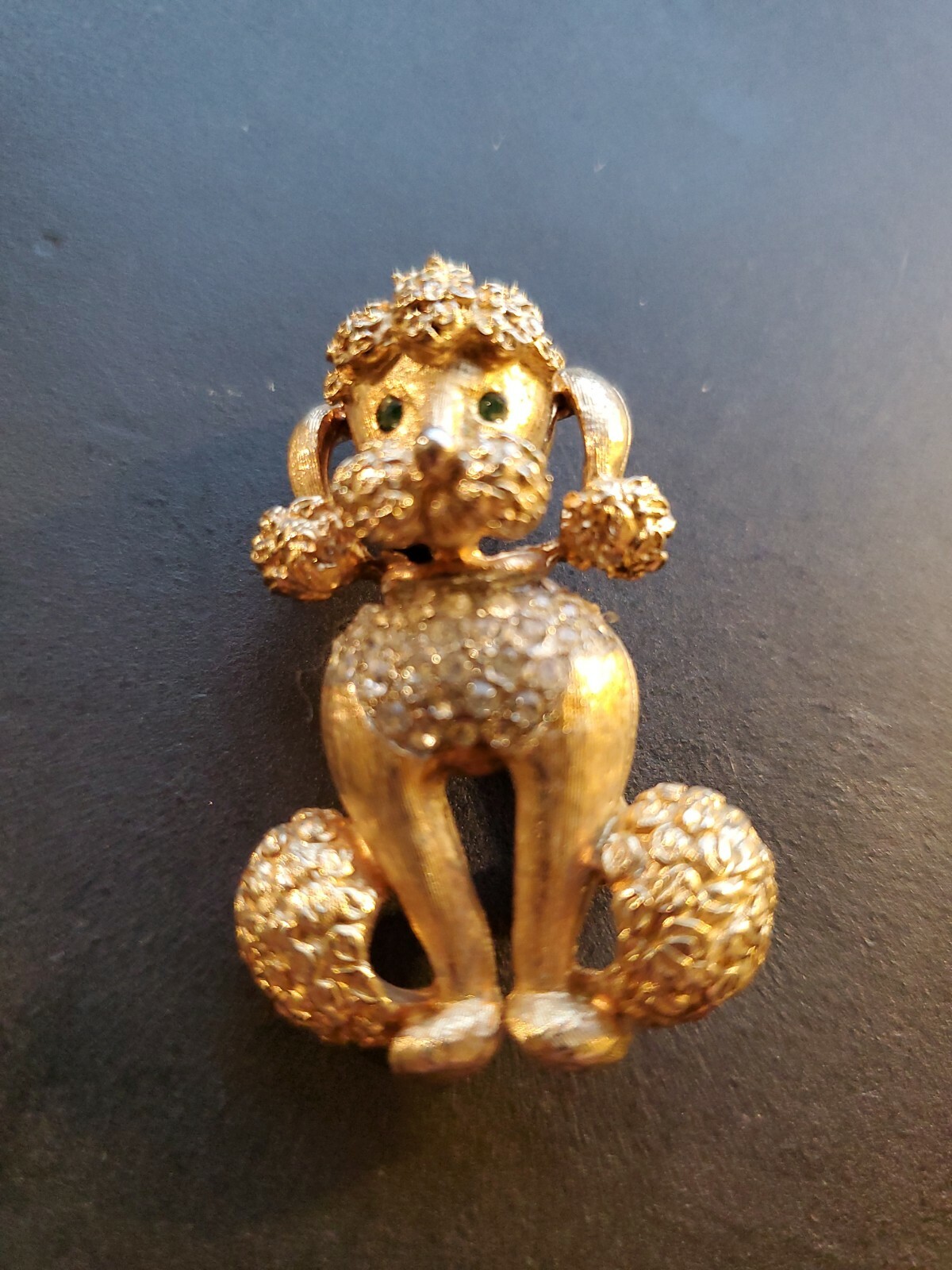 Vintage 1950's Samsan Gold French Poodle Pin 1950s Je… - Gem