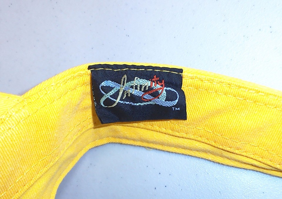 Tybee Island Georgia Dolphin Motif Banana Yellow Sun Visor Hat Cap ...