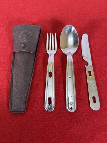 Vintage, Imperial BSA Boy Scout Utensil Set, Knife, Spoon & Fork Combo ...