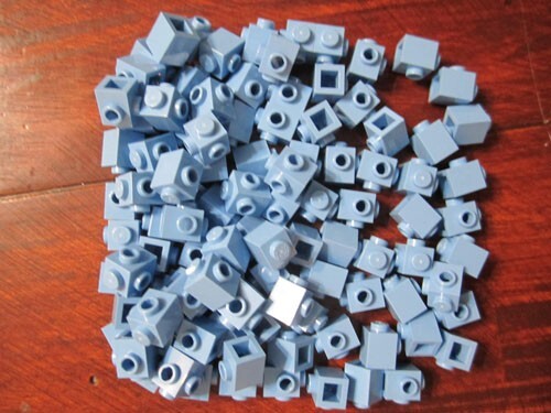 LEGO 1x1 Medium Blue Brick w 2 Studs (100 pieces) #26604 | eBay