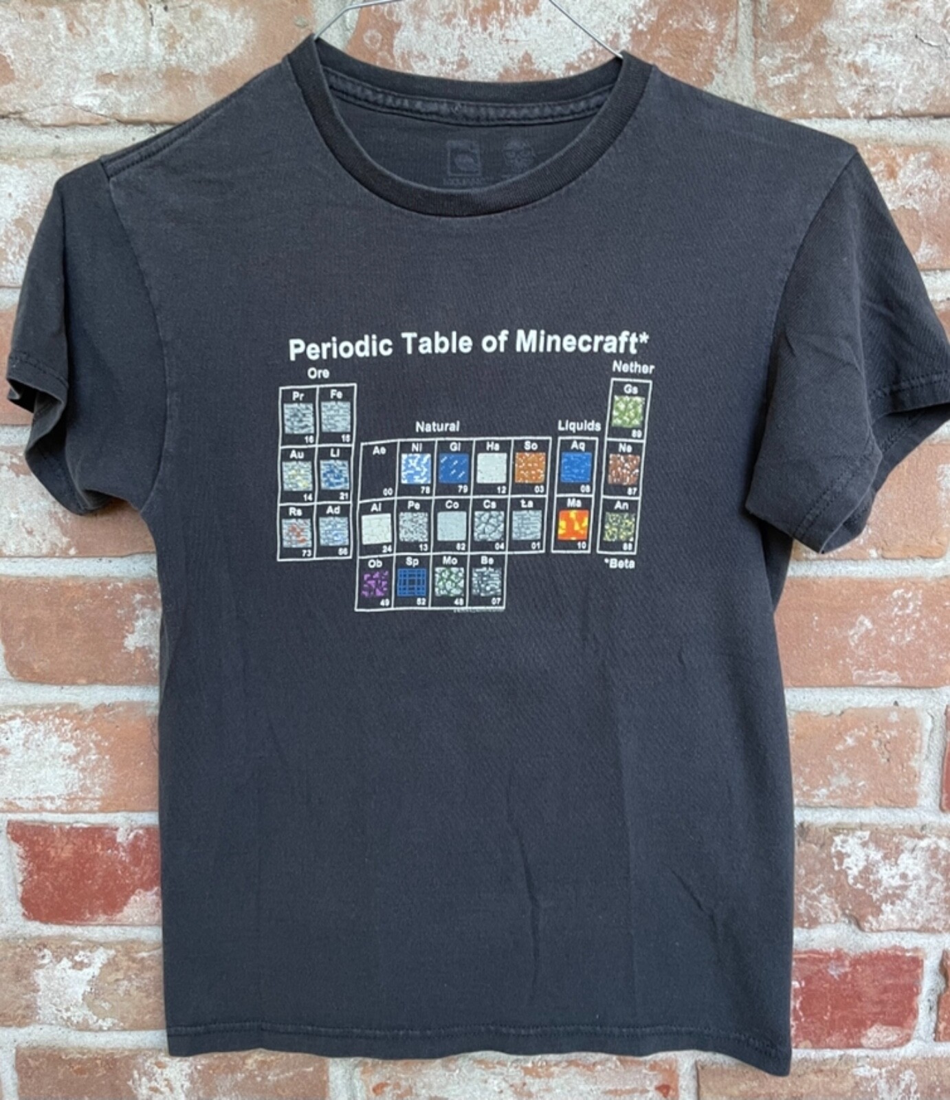 MINECRAFT periodic table t shirt gamer mario java ni… - Gem
