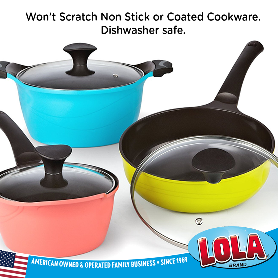 Plastic Mesh Scouring Pads 3 Pk Non-Scratch for Dishes Assorted Colors ...